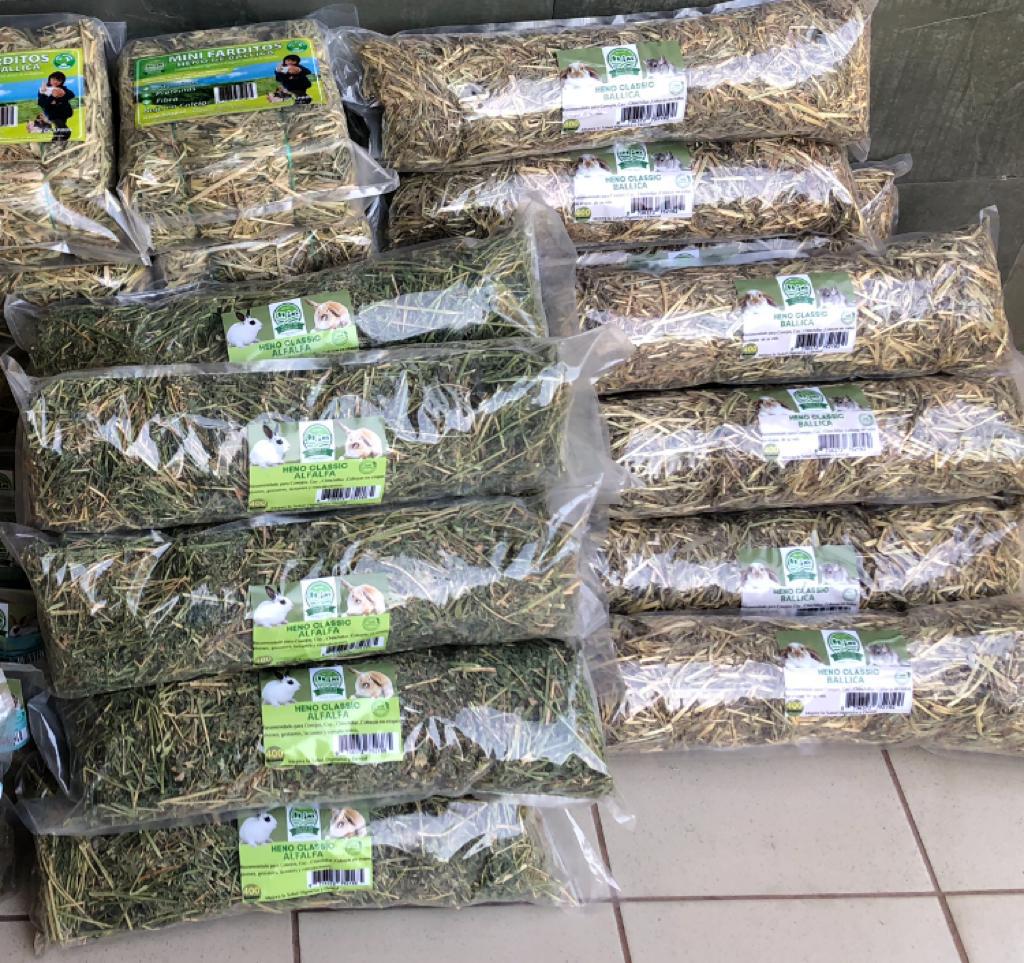 Heno de Alfalfa y Ballica. – Heno alimento para Conejos, Cuy ...